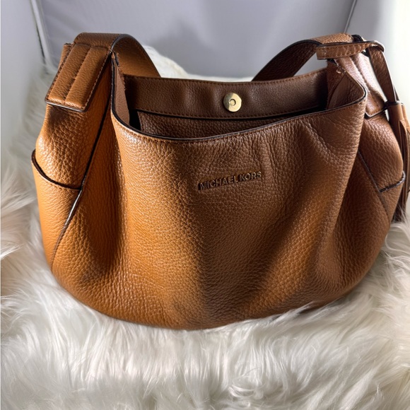 Michael Kors | Bags | Mk Pebble Grain Leather Lg Slouchy Shldr | Poshmark